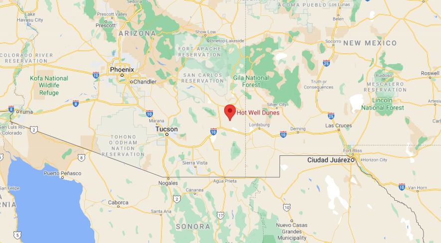 hot well dunes hot springs map