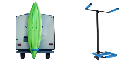 RecPro RV Kayak Rack Vertiyak Hitch Mount Standing Kayak